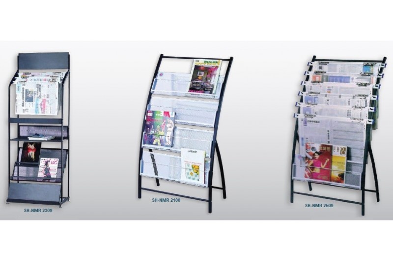 Newspaper & Magazine Rack - Shelton Mart | Office Furniture | Office ...